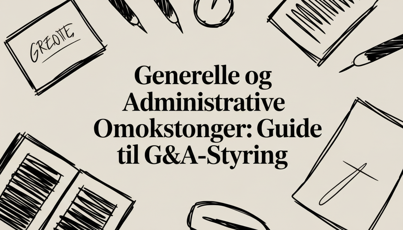Generelle og Administrative Omkostninger: Guide til G&A-Styring | Bill ...