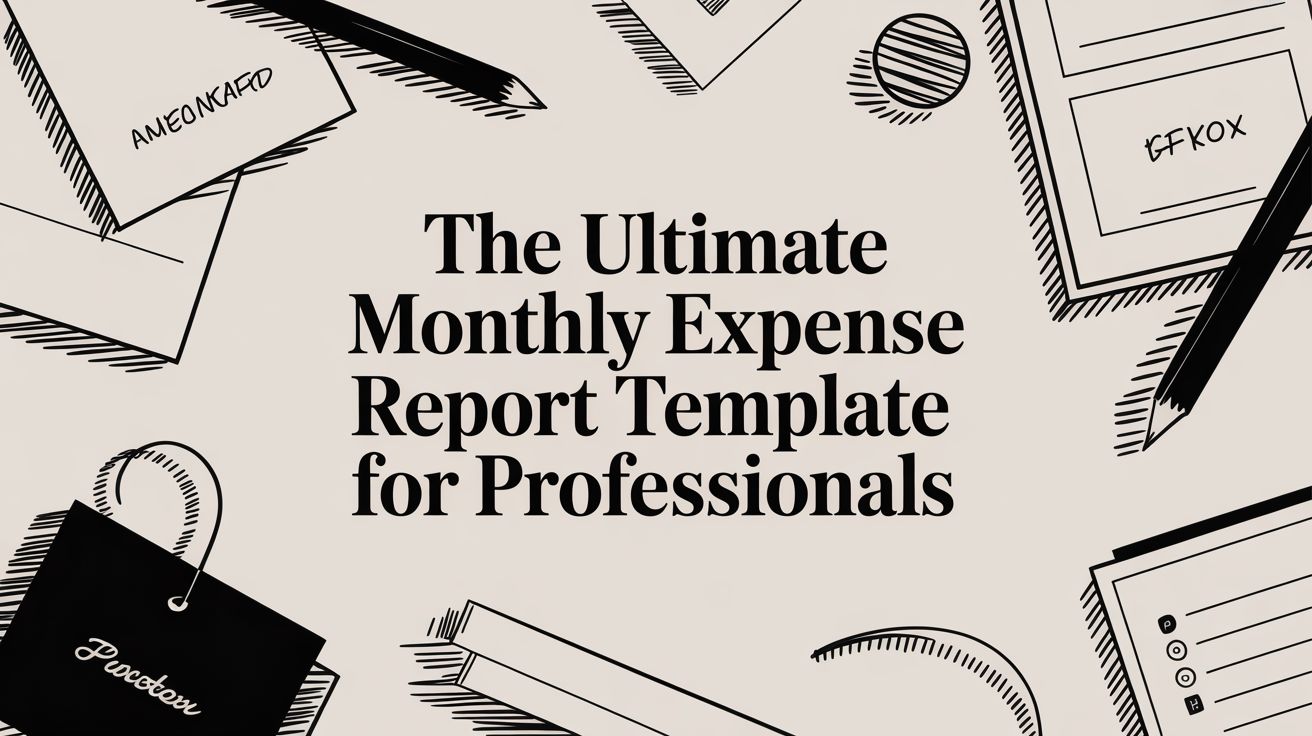 A Monthly Expense Report Template for Professionals Who Value Their ...